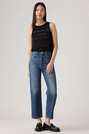 Levi's Ribcage Straight Ankle Jeans - Damen - Blau / Blau