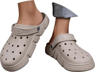 Minetom Clogs Hausschuhe Herren Damen Sommer Hohl Latschen Atmungsaktiv Unisex Gartenschuhe Badeschuhe Strand Pantoffeln Slippers A Grau 43 EU