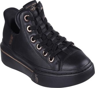 Skechers Damen Snoop Dogg:Snoop One-og Slip-ins aus Leder Sneaker, Black Leather/Mesh/Rose Gold Trim, 38.5 EU