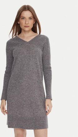 Benetton United Colors Of Benetton Strickkleid 1044DV02C Grau Relaxed Fit