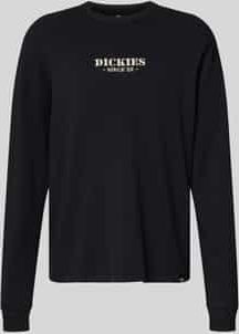 Dickies Longsleeve mit Label-Stitching und Rundhalsausschnitt