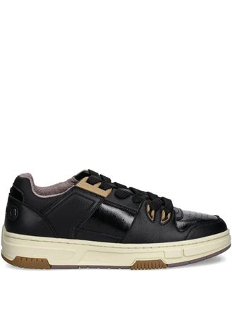 HUGO BOSS patent panel sneakers - Noir