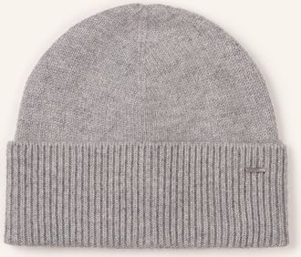 HUGO BOSS M&uuml;tze Aus Cashmere grau