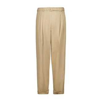 Saint Laurent Slim-Fit Technical Cotton Pants - - Trousers - Herren - Beige - XL
