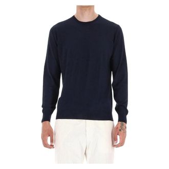 Drumohr Rundhals-Pullover - - Knitwear - Herren - Blau - 2XL