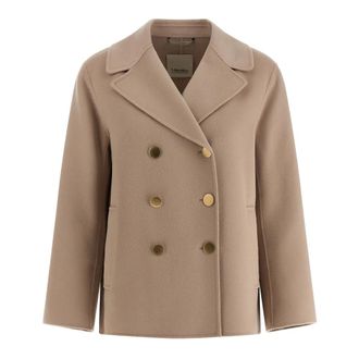 Max Mara Damen, M&auml;ntel, Beige, SGr&ouml;&szlig;e