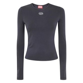 Diesel T Uncutieslong Langarm-T-Shirt - - Tops - Damen - Schwarzk - L