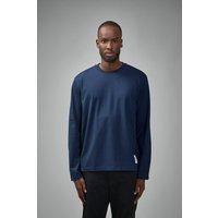 Thom Browne Oversized Long Sleeve Tee W/ RWB Knit Trim