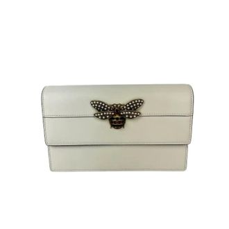 Gucci Pre-owned Cuir sacs-main - Femme - Pre-owned - Blanc - Taille: ONE Size