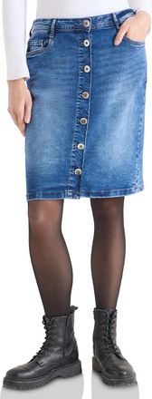 Cecil Rock mit Knopfleiste mid Blue wash 29