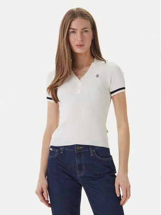 Guess Poloshirt W6GRZ1 Z3P32 Creme Slim Fit