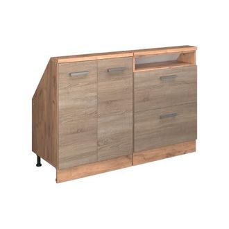 Vicco Ensembles de Meuble de Rangement sous Pente Rion, Sonoma/Ch&ecirc;ne dor&eacute;, Lot de 2