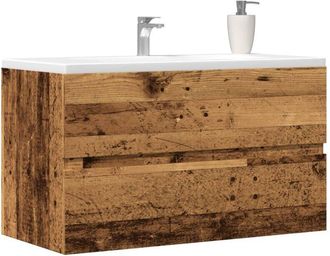 vidaXL Vidaxl - Armoire de salle de bain suspendue vieux bois bois ding&eacute;nierie