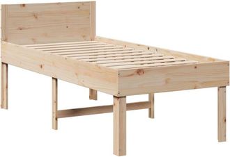 vidaXL Massivholzbett ohne Matratze 75x190 cm Kiefernholz vidaXL