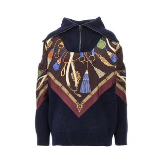 Etro Wool and cashmere sweater with silk insert Woman 40