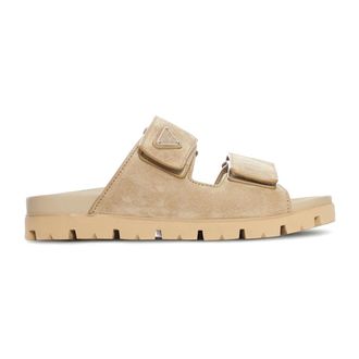 Prada Wildleder-Sandalen - - Shoes - Herren - Beige - 41 EU