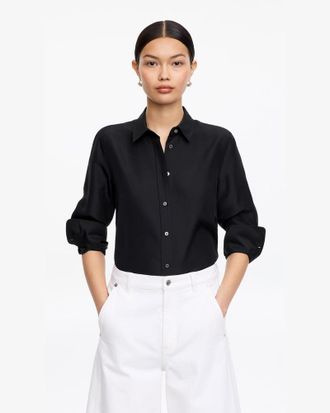 Arket Seidenhemd -Schwarz