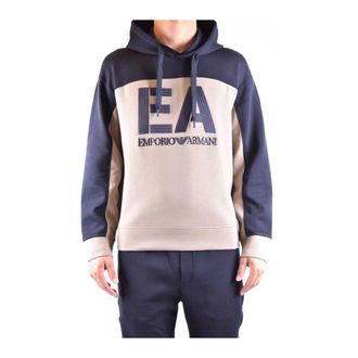 Emporio Armani Embroidered Logo Pullover Hoodie - - Sweatshirts & Hoodies - Herren - Mehrfarbig - S