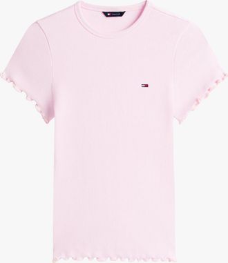 Tommy Hilfiger T-shirt droit en coton m&eacute;lang&eacute;