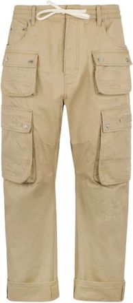Dsquared2 Homme, Pantalons, Beige, Taille: XL Straight Pantalons