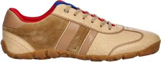 Wales Bonner Wales Bonner, Femme, Chaussures, Brun, Taille: 37 EU Baskets en cuir &agrave; rayures