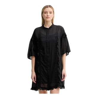 Isabelle Blanche Kleider mit R&uuml;schenbesatz - - Dresses - Damen - Schwarzk - M