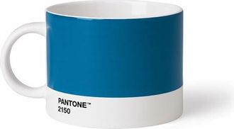 Copenhagen Design Pantone Teebecher, Porzellan, Blue 2150, 10.4 x 10.4 x 8 cm