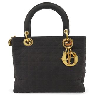 Dior Crossbody Bags - NEU VINTAGE HANDTASCHE CHRISTIAN DIOR LADY MEDIUM - Gr. unisize - in Braun - f&uuml;r Damen