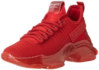 Steve Madden Damen Maxima Sneaker, Rot/Mehrfarbig, 38 EU