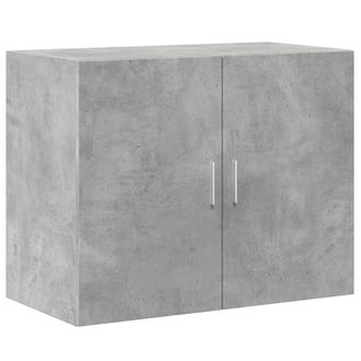 vidaXL Vidaxl Mobile A Parete Grigio Cemento 80x42,5x64 Cm Legno