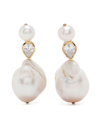 Completedworks boucles doreilles pendantes Pulp - Blanc
