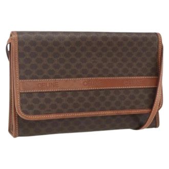 Celine Sac bandouli&egrave;re en plastique Pre-owned - Femme - Pre-owned - Brun - Taille: ONE Size