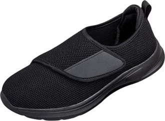 Generic Chaussures orthop&eacute;diques r&eacute;glables &agrave; fermeture facile pour femme - Coupe extra large - En maille respirante - Semelle souple - Confortables, l&eacute;g&egrave;res e