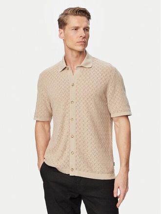 HUGO BOSS Hemd H-Nappo 50560494 Beige Regular Fit