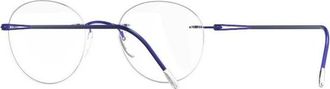 Silhouette Lite Spirit Frame - Femme - Accessoires - Bleu - Taille: 48 MM