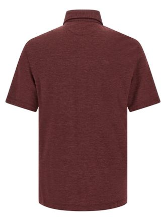Brunello Cucinelli Virgin Wool Piqu&eacute; Polo Shirt - Bordeaux