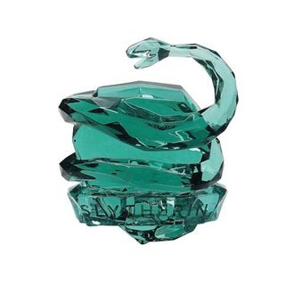 Enesco Facets The Wizarding World of Harry Potter Figurine avec Blason de la Maison Serpentard, 8,3 cm, Vert