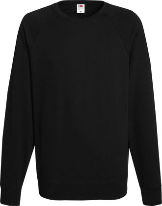 Fruit Of The Loom Classic Raglan Sweat Herren Neu, Farbe:schwarz, Gr&ouml;&szlig;e:XL