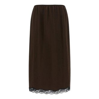 Twinset Longuette Rock - - Skirts - Damen - Braun - M