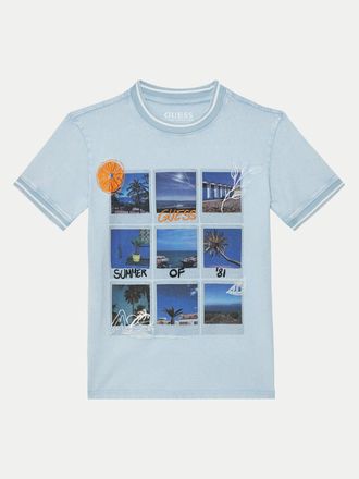 Guess T-Shirt L5GI11 K8HM4 Himmelblau Regular Fit