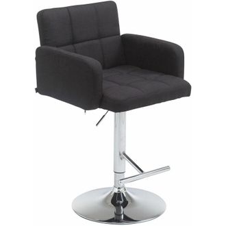 Clp Barhocker Los Angeles Stoff schwarz chrom