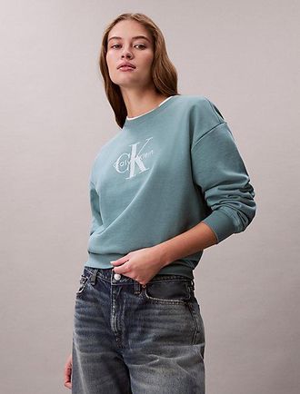 Calvin Klein Sweat relaxed en tissu &eacute;ponge avec logo monologo