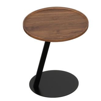 Generic Einfacher Nachttisch, Sofa Armlehne Tablett Tisch, Snack Beistelltisch for Bett oder Stuhl, Nachttisch, C-f&ouml;rmiger Endtisch for kleine R&auml;ume, Aussehen