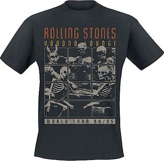 THE ROLLING STONES Voodoo Lounge World Tour Homme T-Shirt Manches Courtes Noir XL