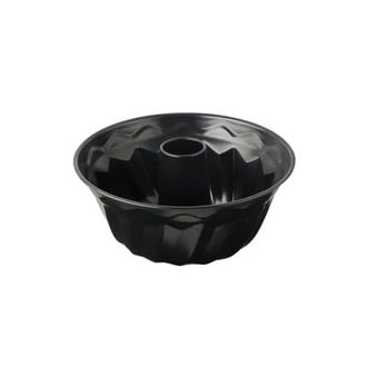 Dr. Oetker 1441 Moule à Kougelhopf, Moule à gâteau, Kougelhopf, Moule à kouglof, Acier inoxydable, Revêtement antiadhésif, Noir, 22 cm