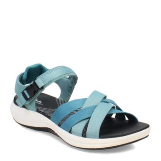 Clarks Damen Mira Tide Sandale, Black, 39.5 EU