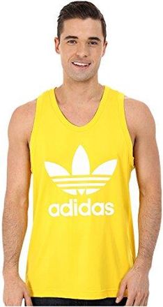 adidas Originals Hommes Trefoil Tank Top, l&uml;&brvbar;quipement, Grand Jaune