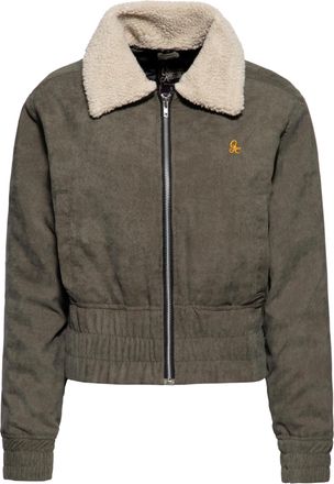 Queen Kerosin Damen Fliegerjacke Cordjacke Trucker Jacke Vintage Jacke Damen Retro Detroit Workwear Sherpa Qk