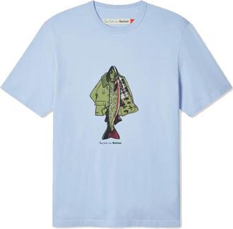 Barbour Homme, Tops, Bleu, Taille: M Paul Smith Loves Fishing Jacket Tee