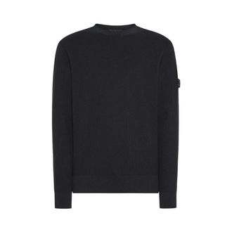 Peuterey Blauer Rundhalsausschnitt Sweatshirt Aw25 - - Knitwear - Herren - Blau - M